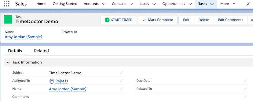Salesforce Time Tracking | Time Doctor